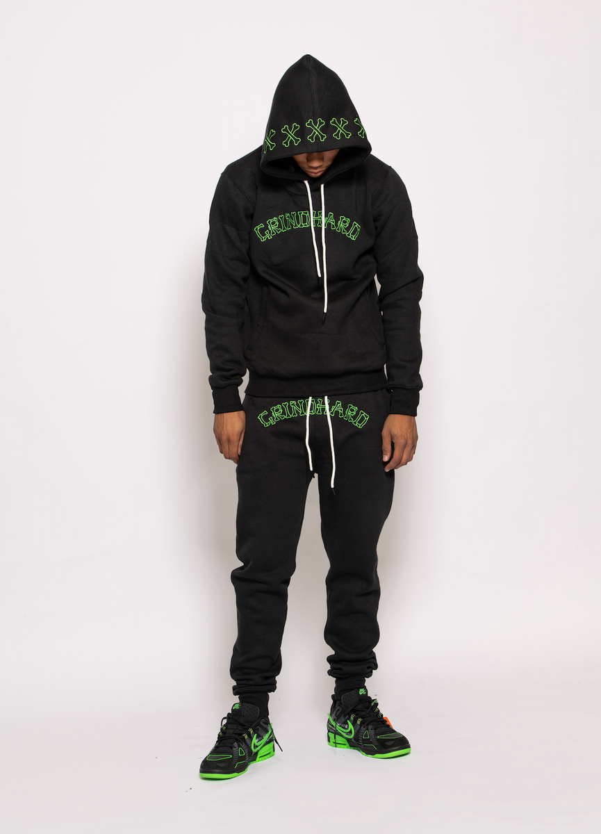 Green Relentless Sweatsuit – GrindHarddApparel
